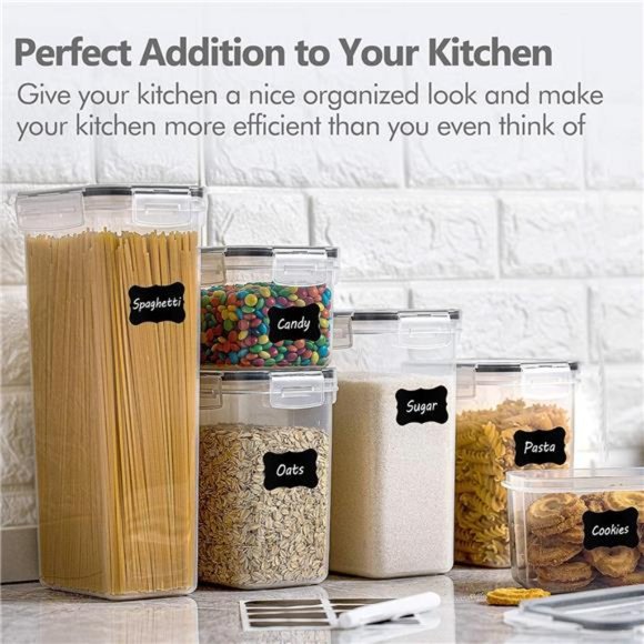 Kitchen | Airtight Food Storage Containers With Lids 8 Pcs Plastic ...